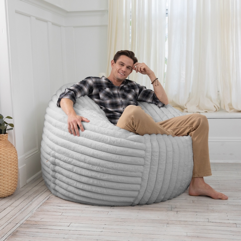 Saxx 5’ Faux Fur Bean Bag | Jaxxbeanbags.com